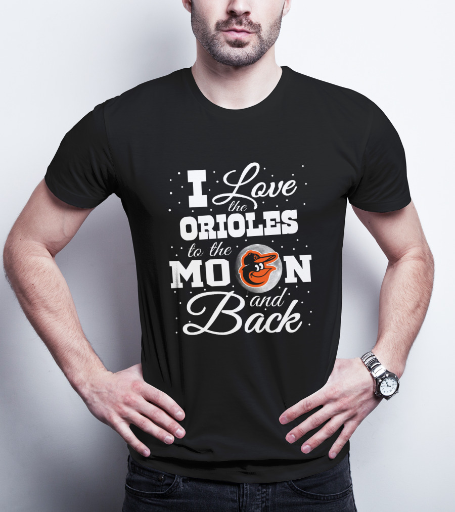 Baltimore Orioles Love To The Moon And Back With Iconic Bird T-Shirt