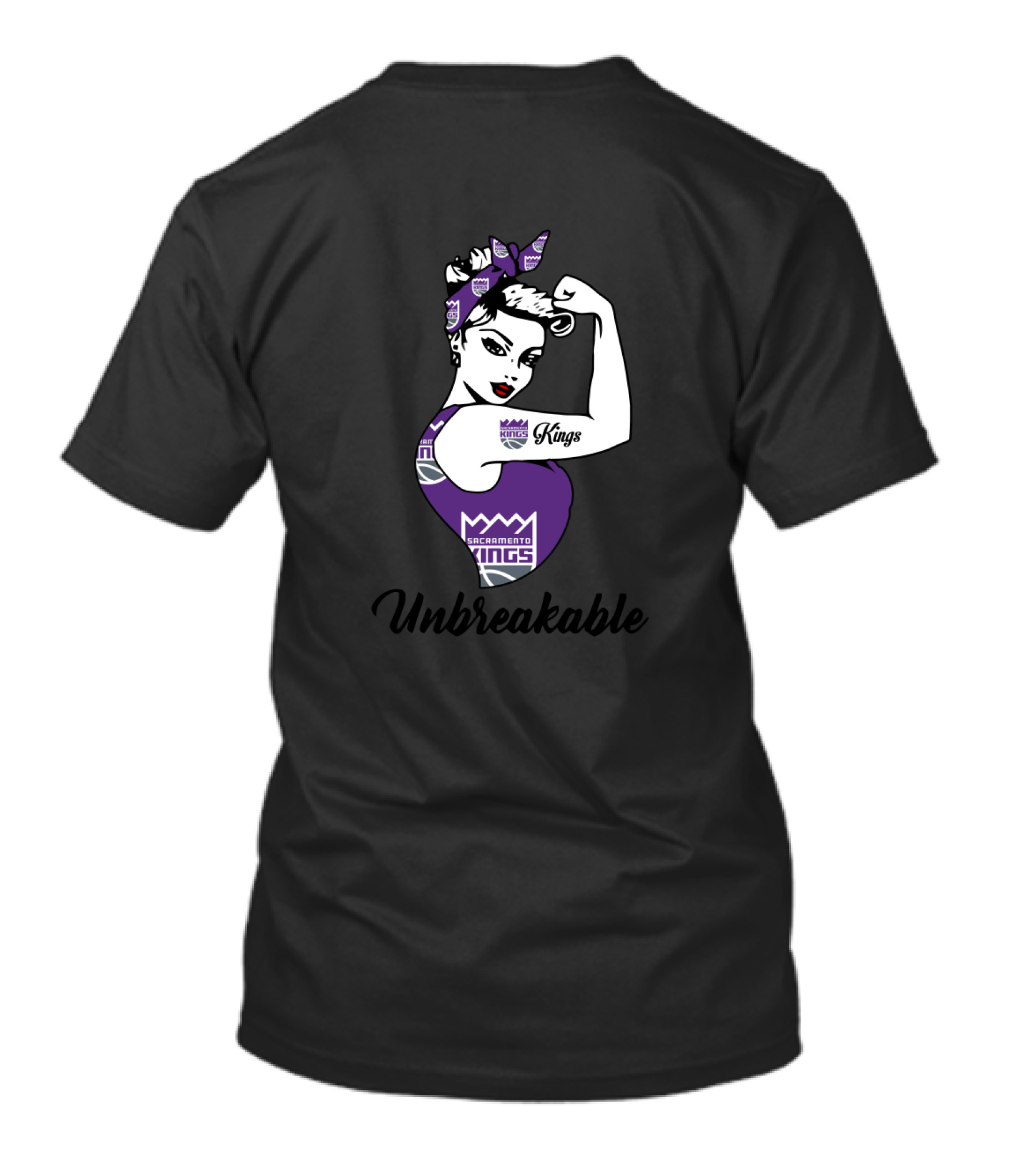 Unbreakable Sacramento Kings Strong Girl T-Shirt