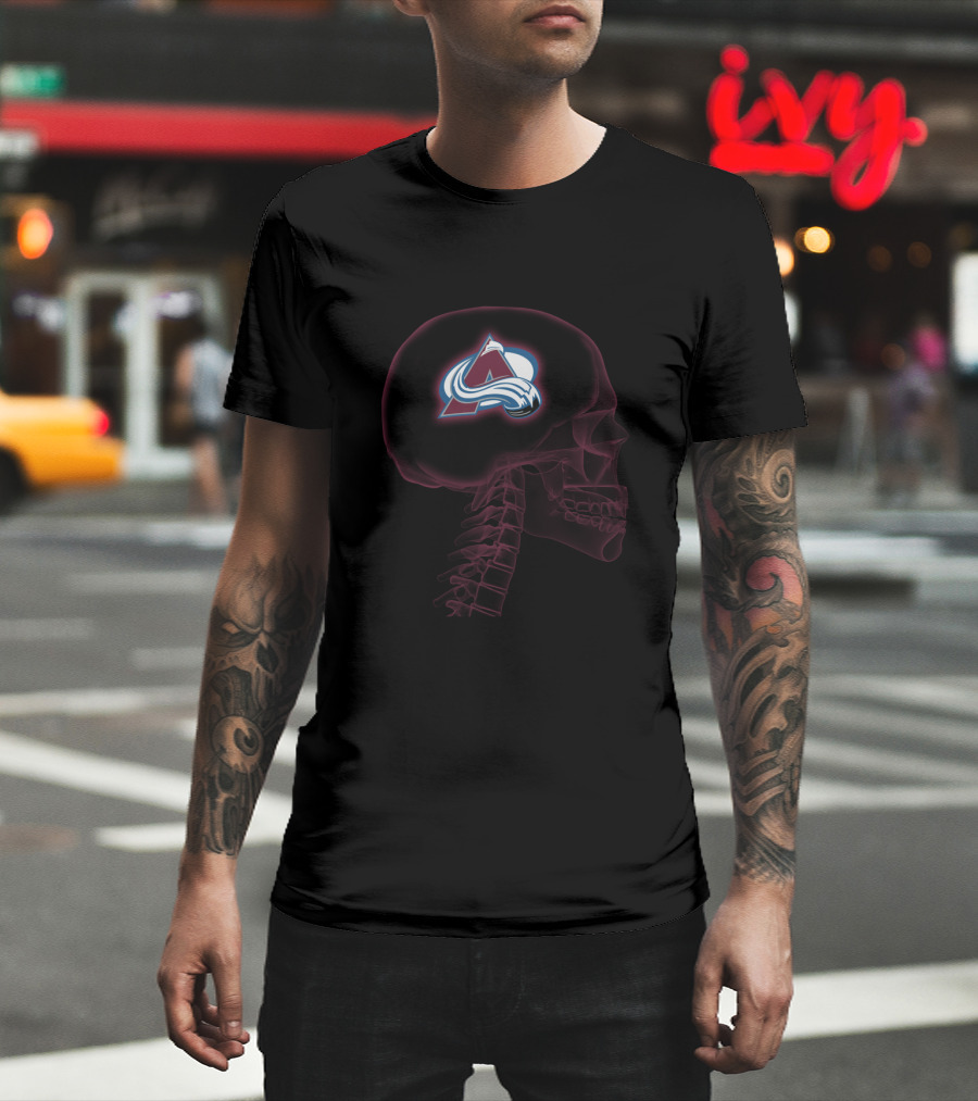 Colorado Avalanche Skull X-Ray Concept T-Shirt