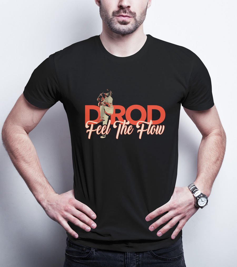 DROD Feel The Flow Baseball Pitching Pose T-Shirt