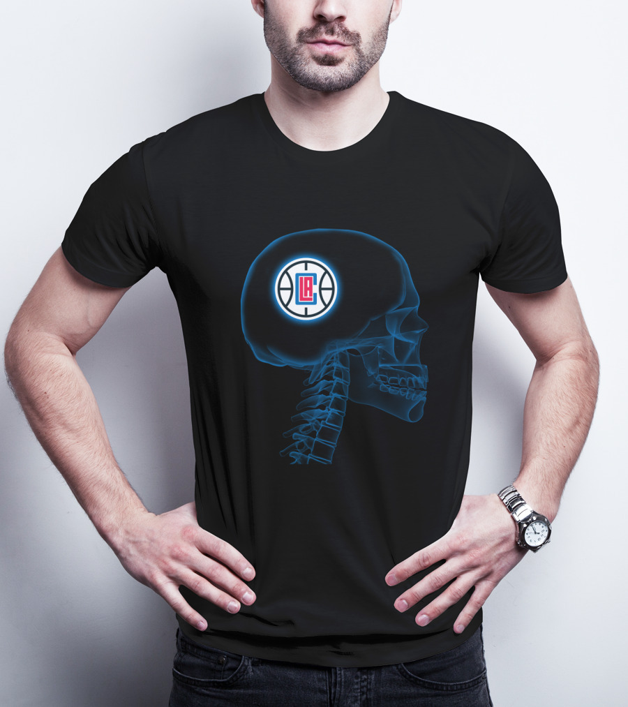 La Clippers Brain Skeleton Halloween Theme For Fans T-Shirt