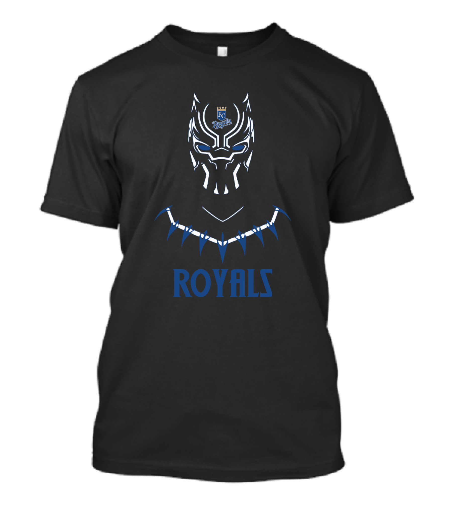 Kc Royals Themed Black Panther T-Shirt