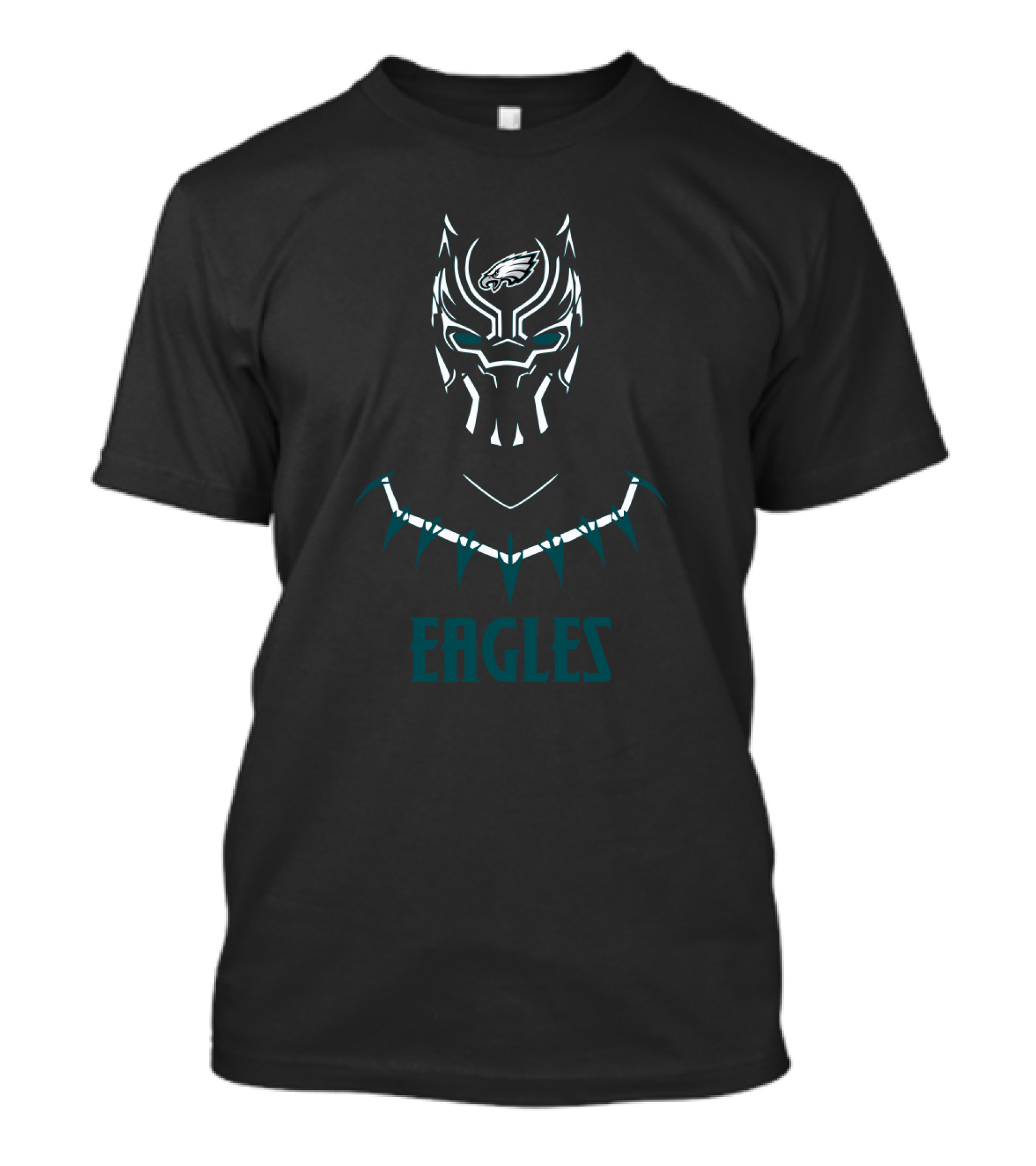 Black Panther Philadelphia Eagles Fan T-Shirt