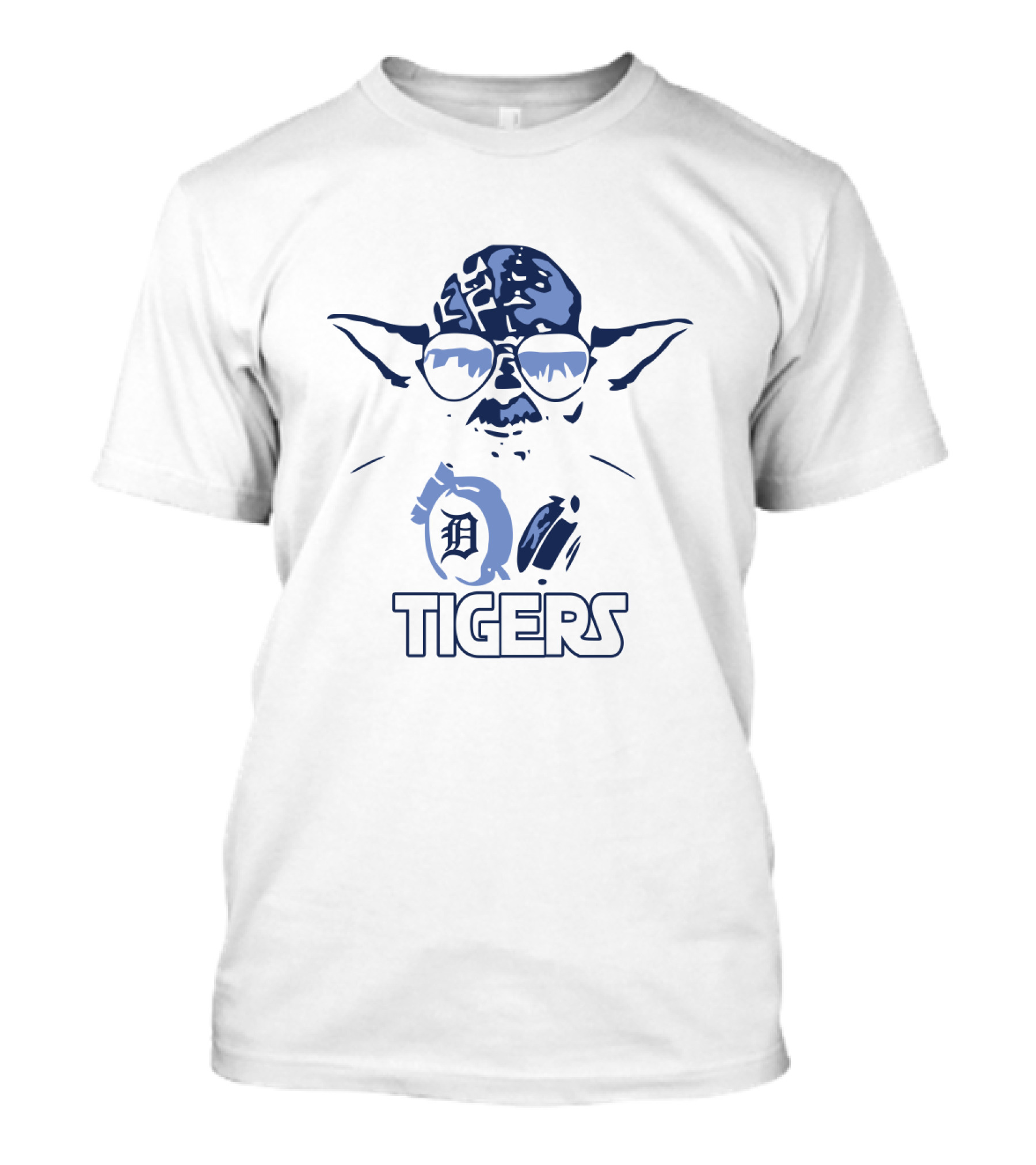 Yoda Star Wars With Detroit Tigers Baseball Logo Fusion T-Shirt