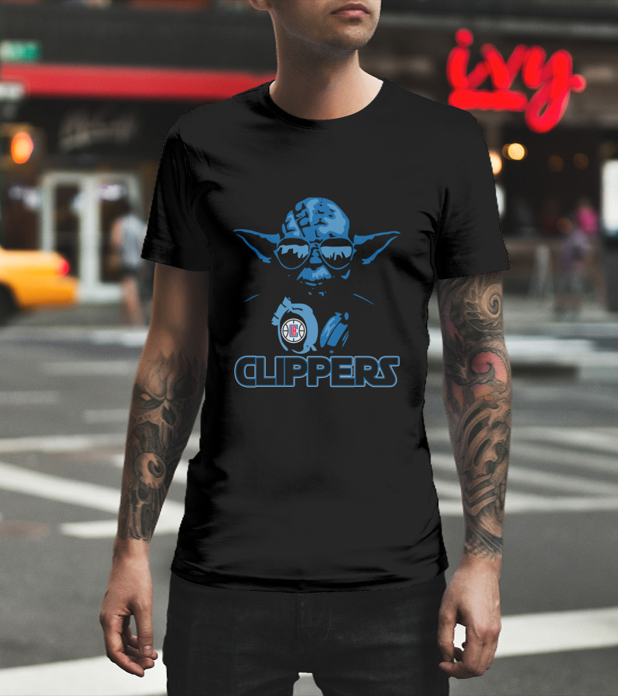 Yoda Star Wars La Clippers  Fans T-Shirt