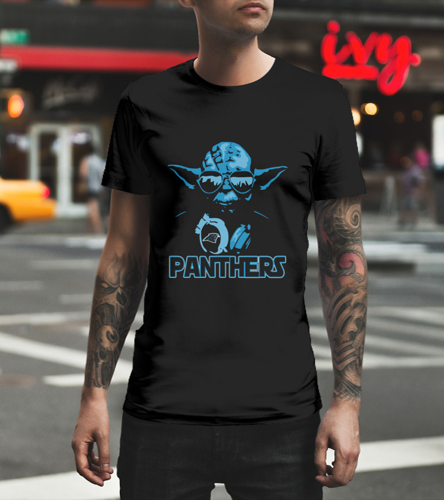 Yoda Star Wars Carolina Panthers Fans Panthers T-Shirt