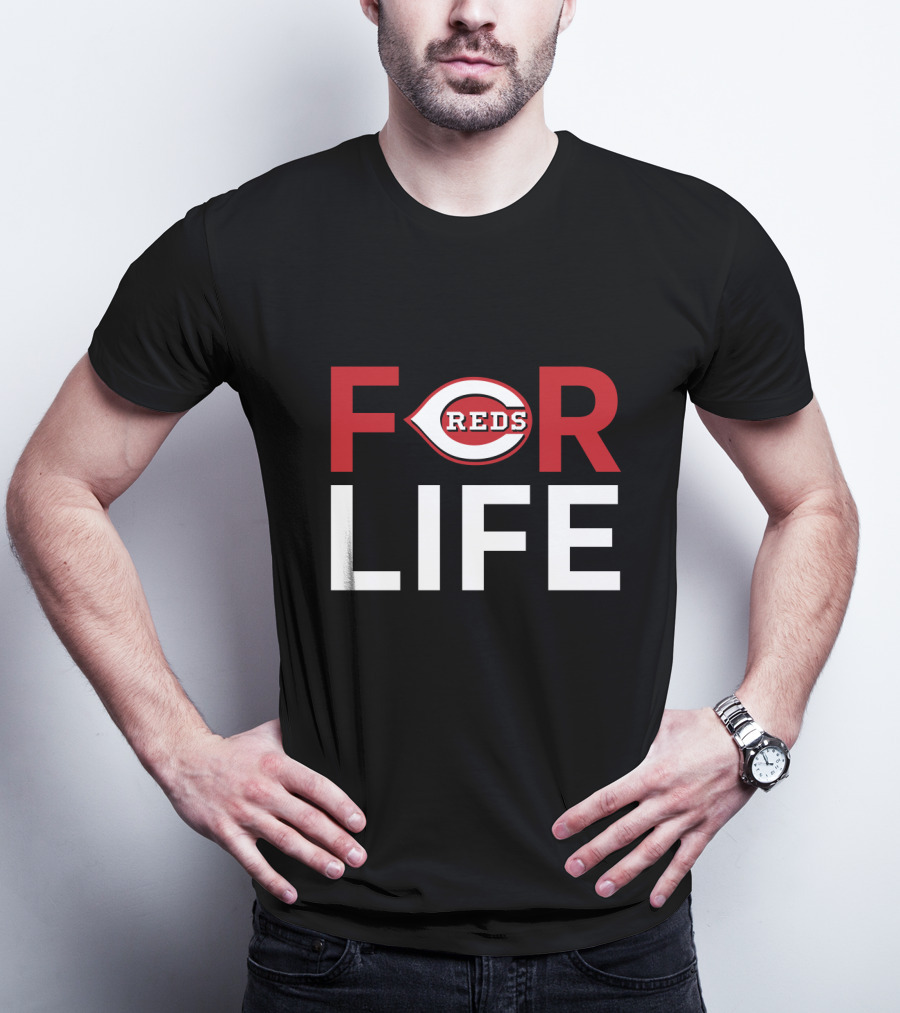 Cincinnati Reds Logo For Life Fan Commitment T-Shirt