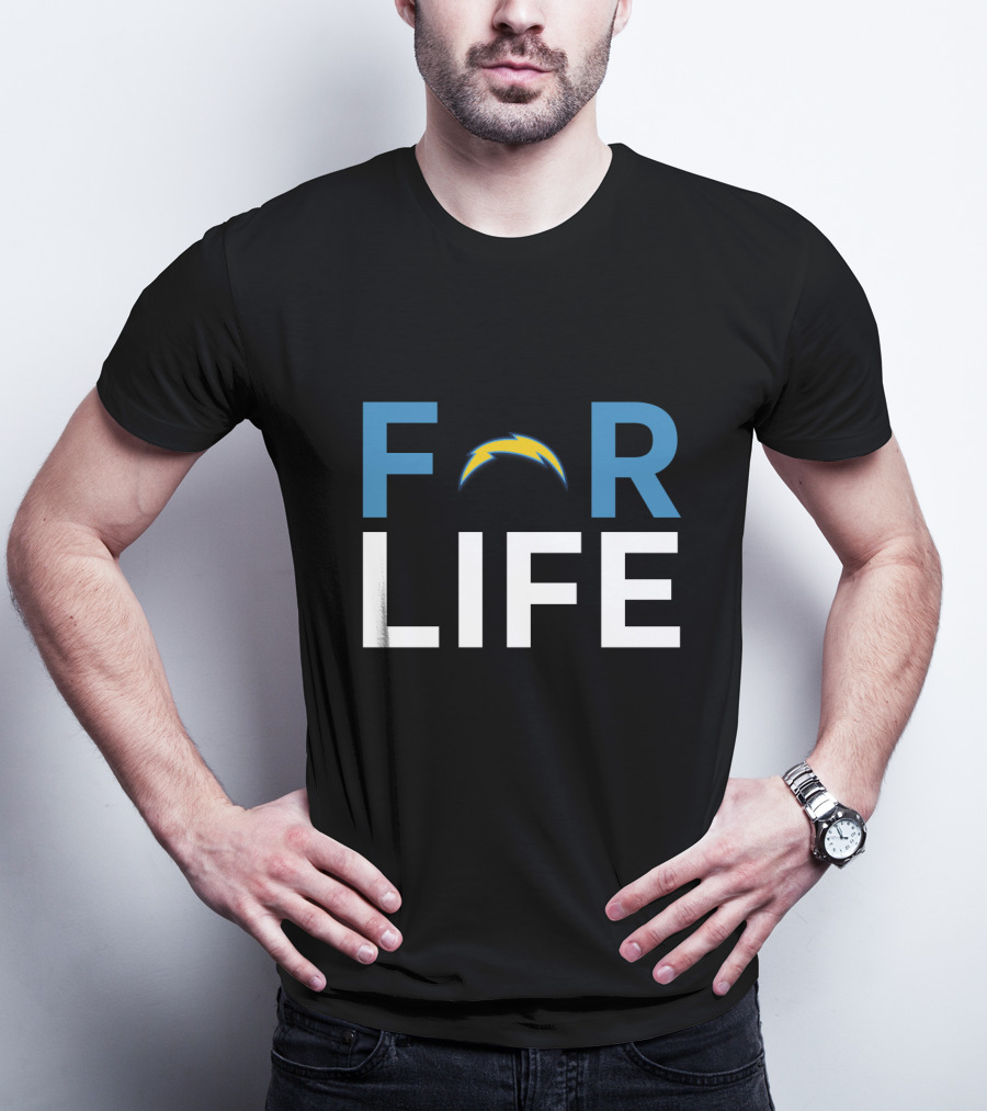 Los Angeles Chargers Bolt For Life Fan Commitment T-Shirt