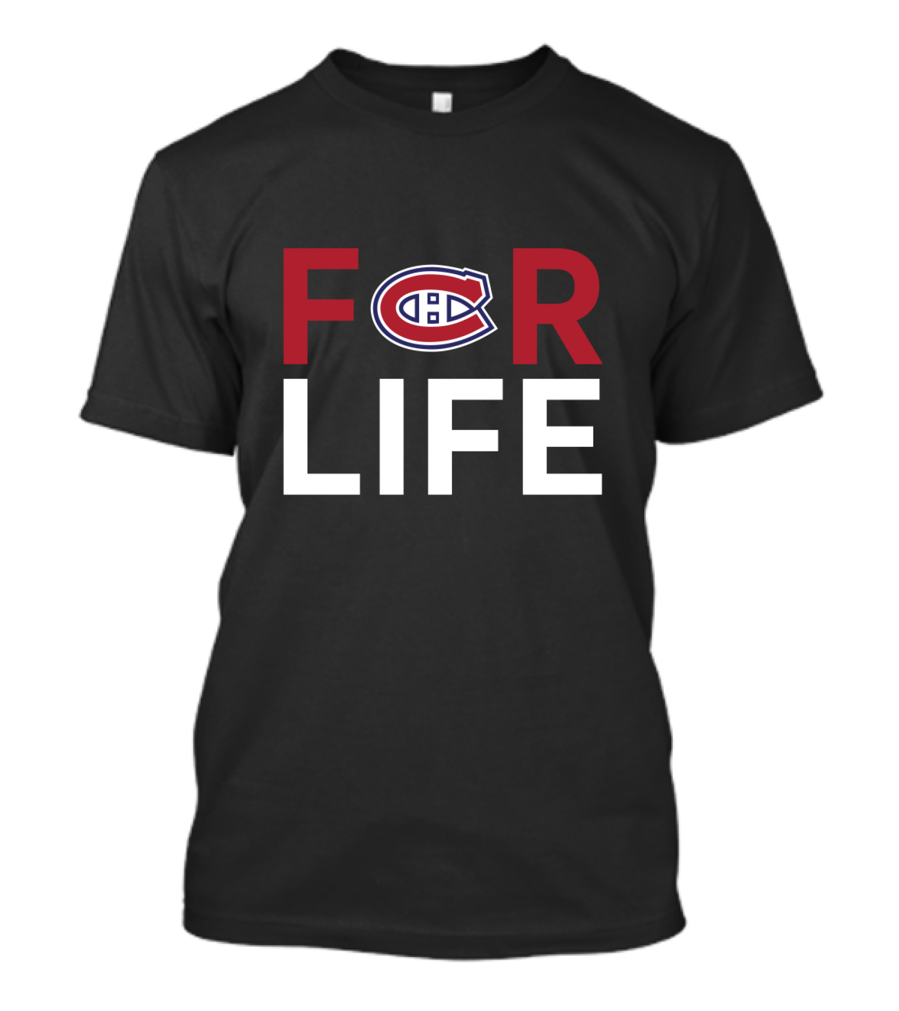 For Life Montreal Canadiens Fans Iconic Logo T-Shirt