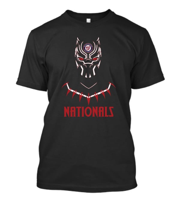 Washington Nationals Fans Black Panther Crossover T-Shirt