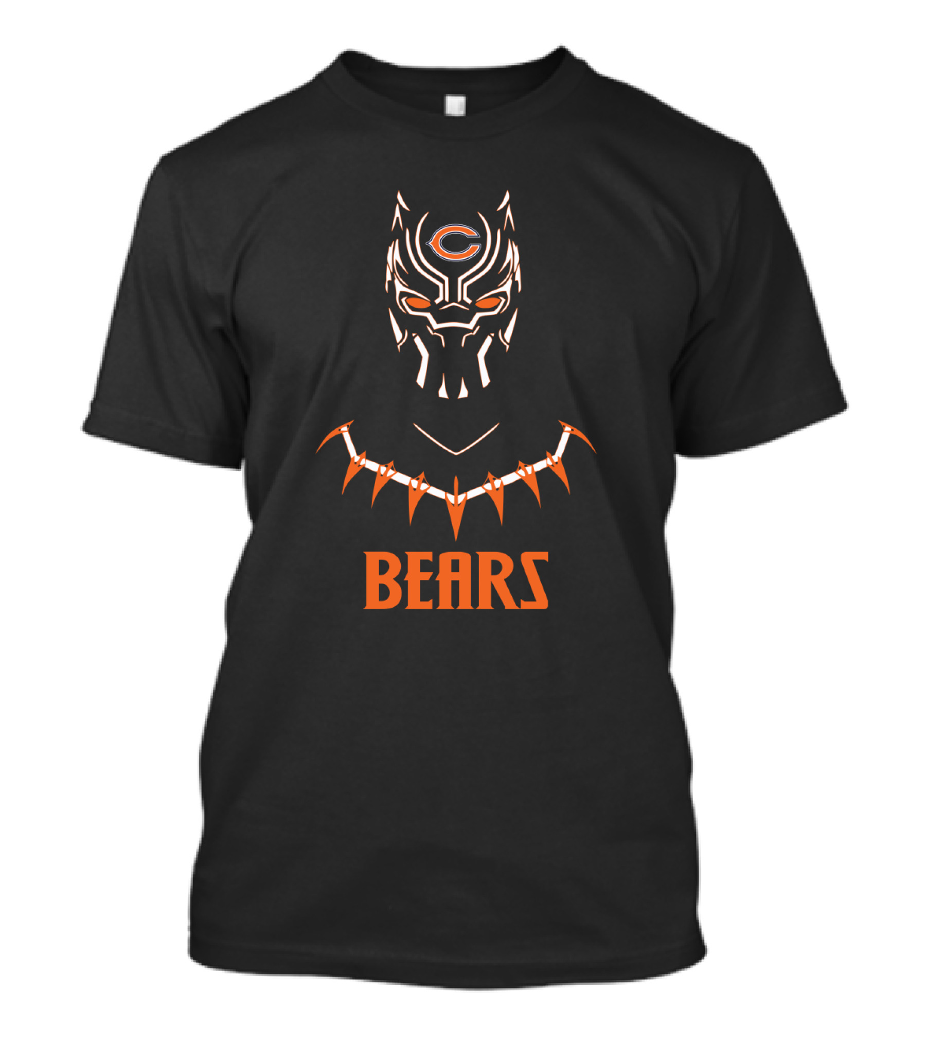 Black Panther Bears Fan Chicago Bears T-Shirt