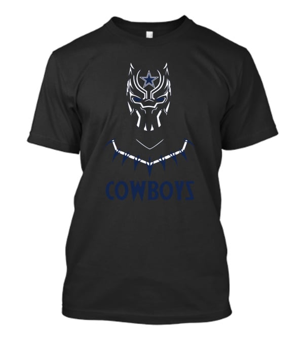 Cowboys Fan Black Panther Dallas Football Marvel Crossover T-Shirt