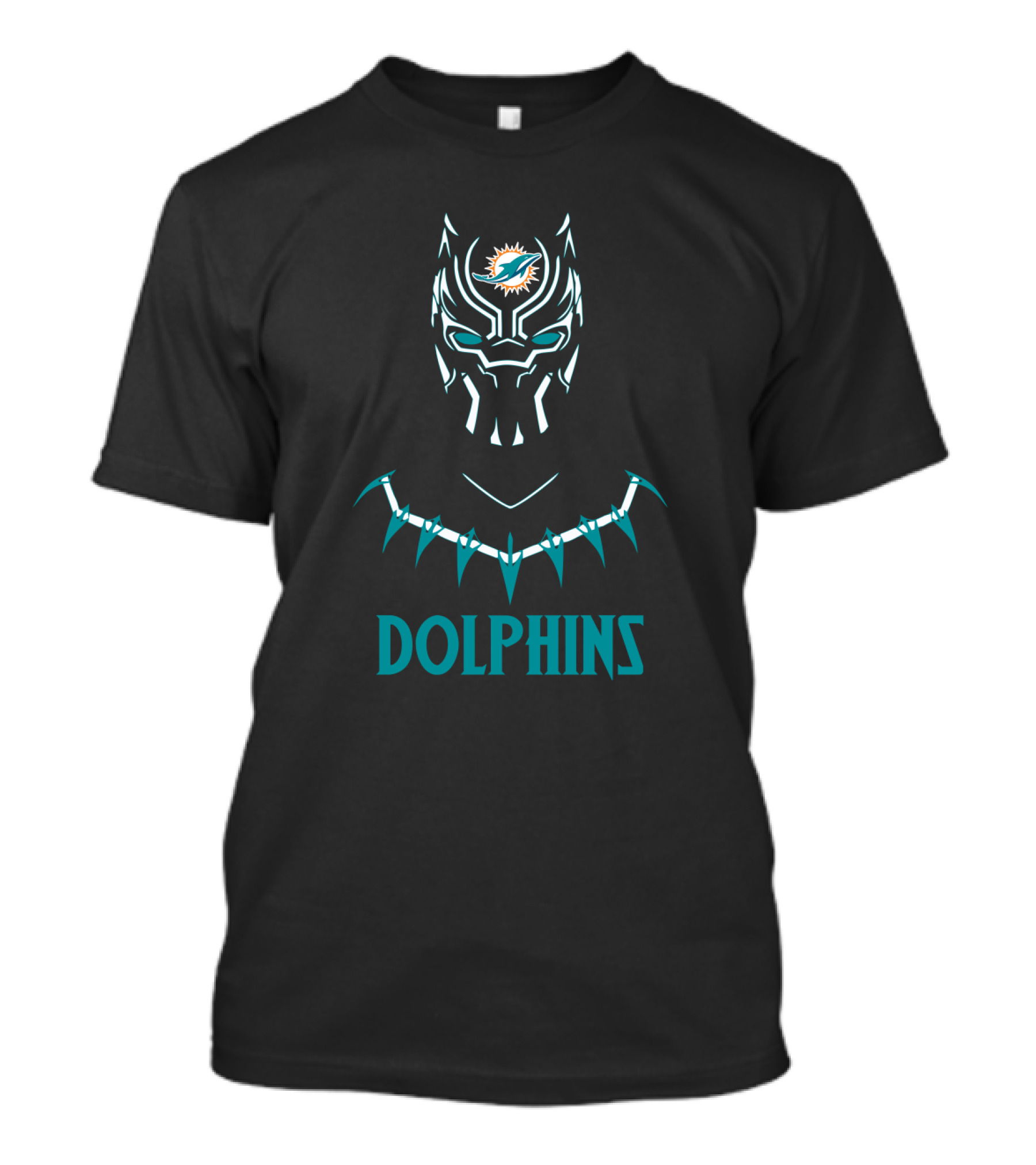 Black Panther Miami Dolphins Fans T-Shirt