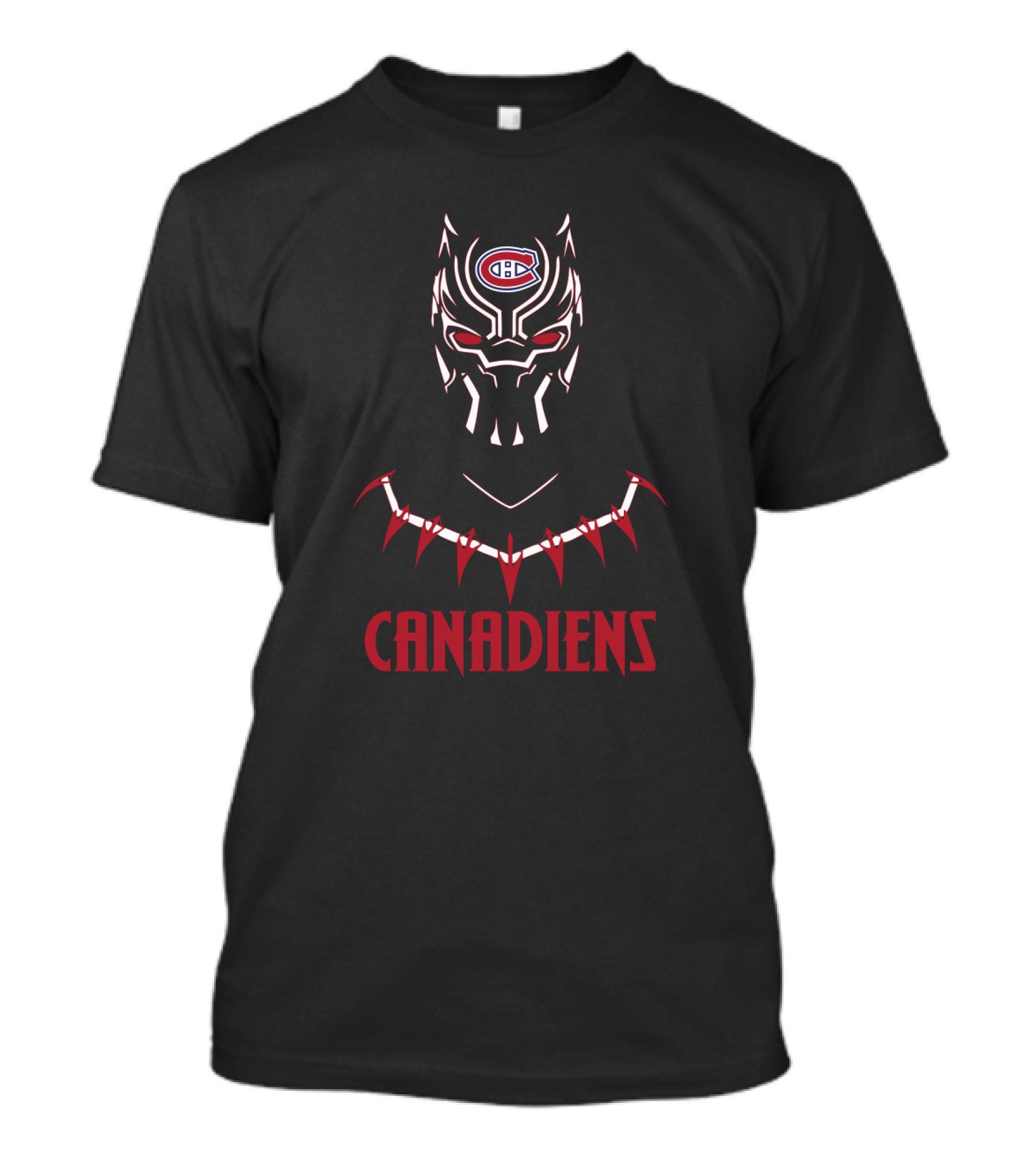 Montreal Canadiens Fans Black Panther Themed T-Shirt