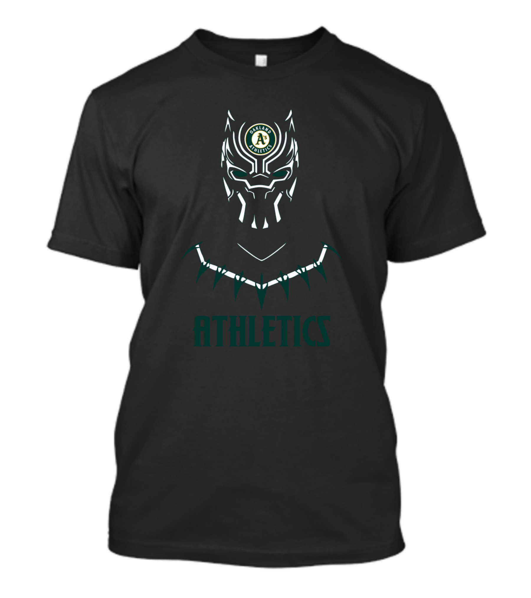 Oakland Athletics Black Panther Fan Crossover T-Shirt