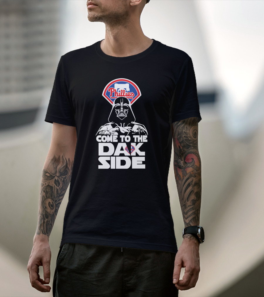 Philadelphia Phillies Fans Come To The Dark Side Darth Vader T-Shirt