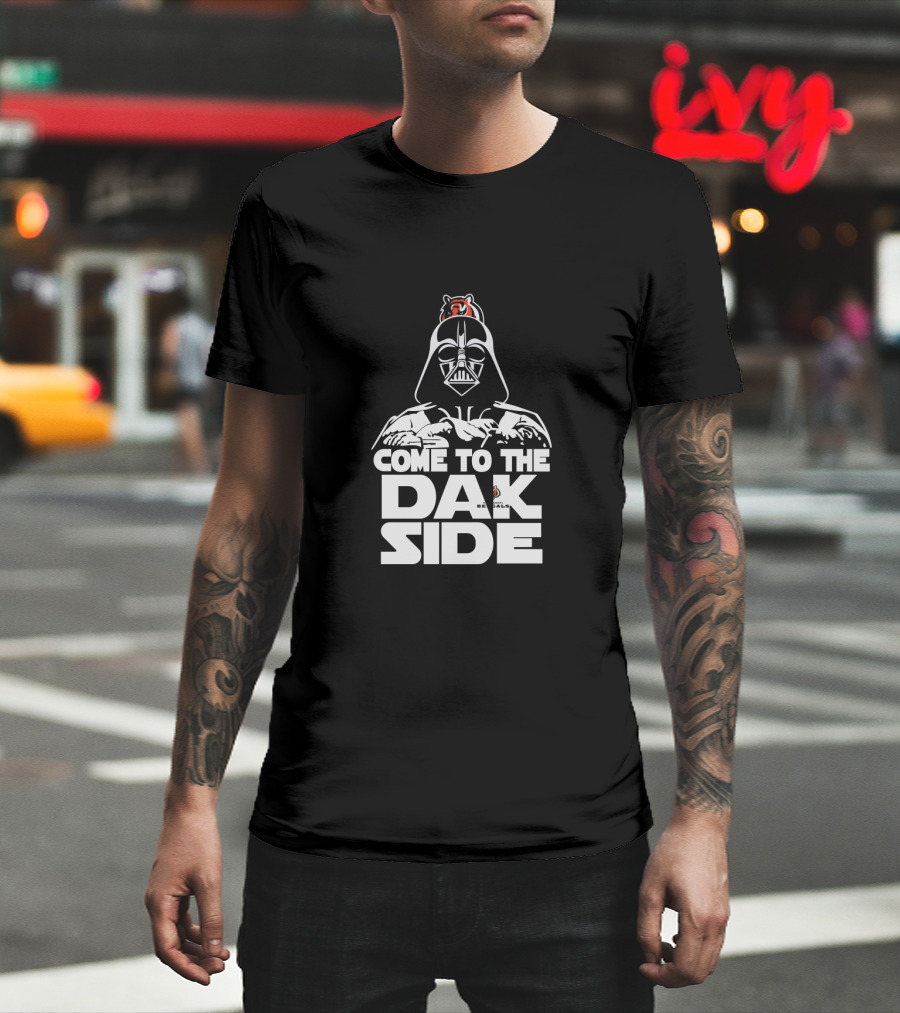 Come To The Dak Side Cincinnati Bengals Darth Vader T-Shirt