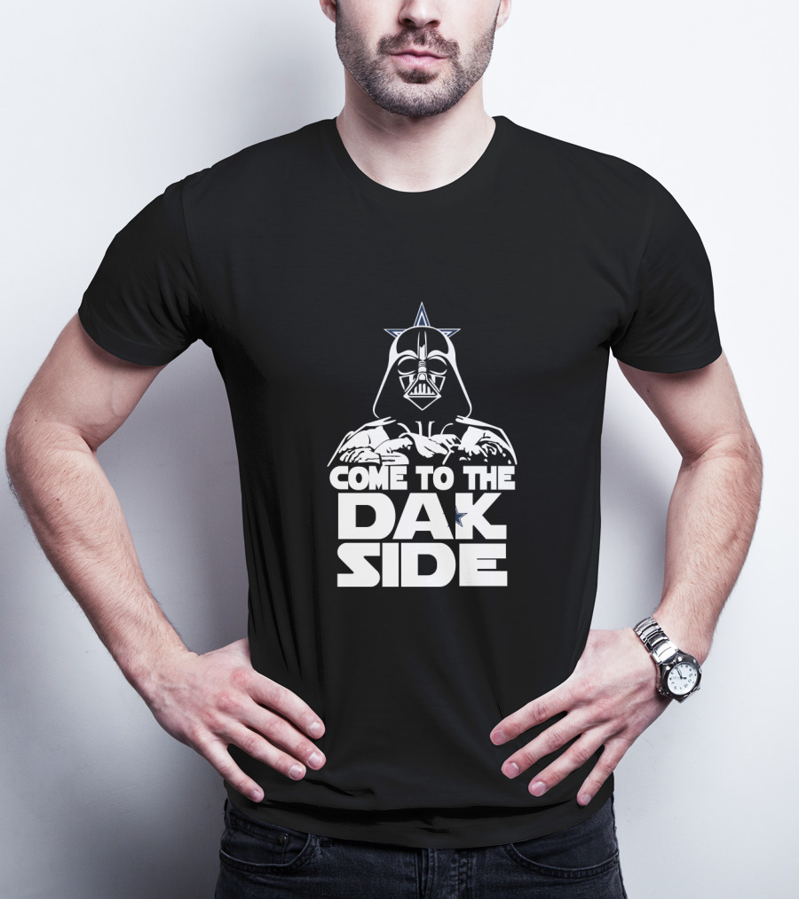 Come To The Dak Side Darth Vader Dallas Cowboys Fans T-Shirt