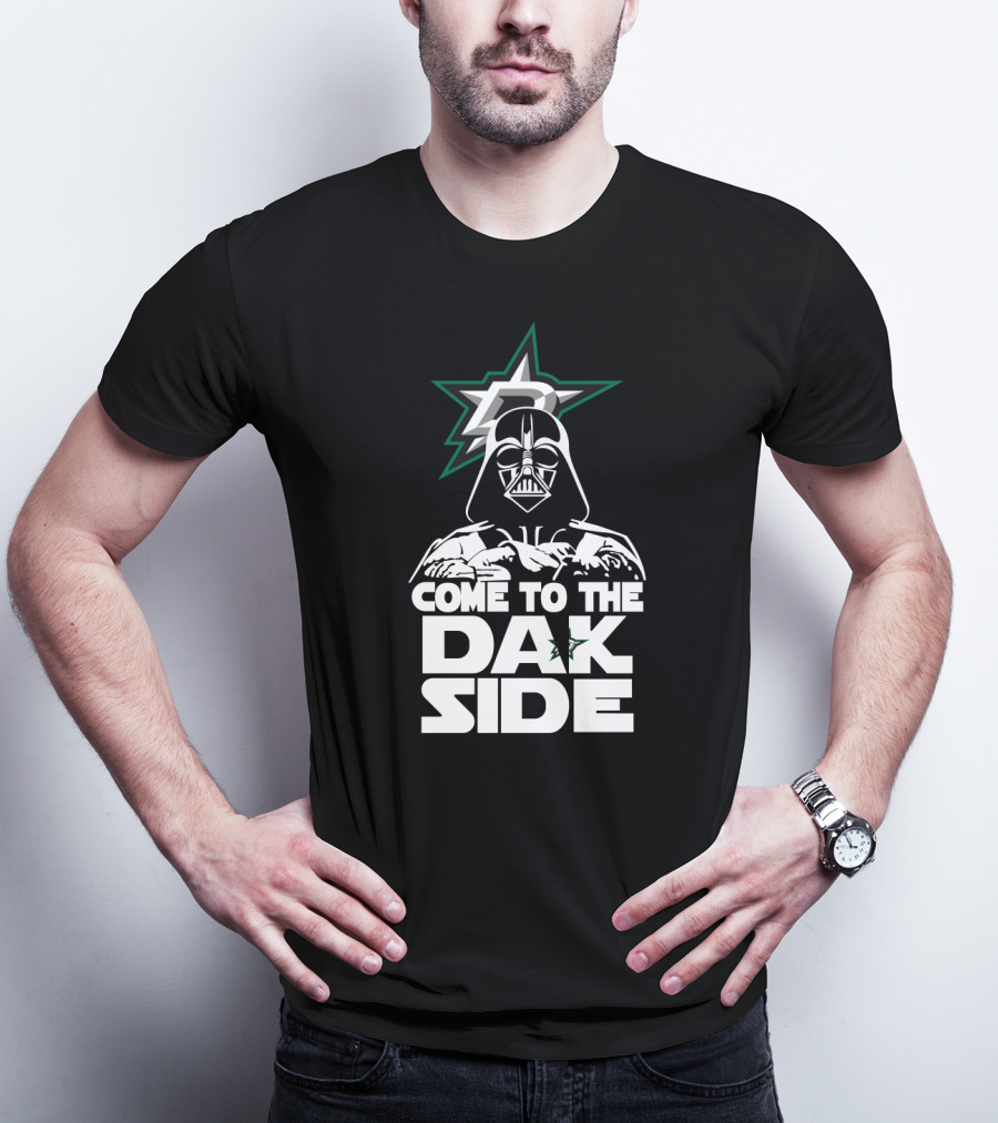 Dallas Stars Fans Darth Vader Come To The DAK Side T-Shirt