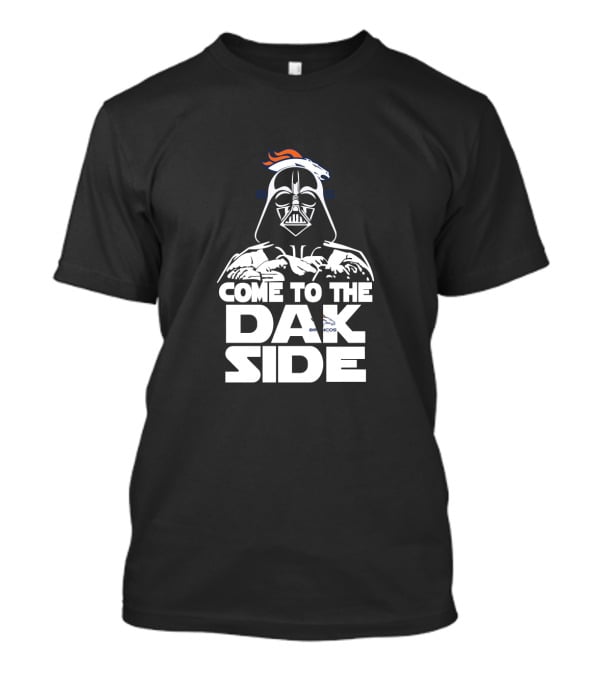 Come To The Dark Side Darth Vader And Denver Broncos Fans T-Shirt