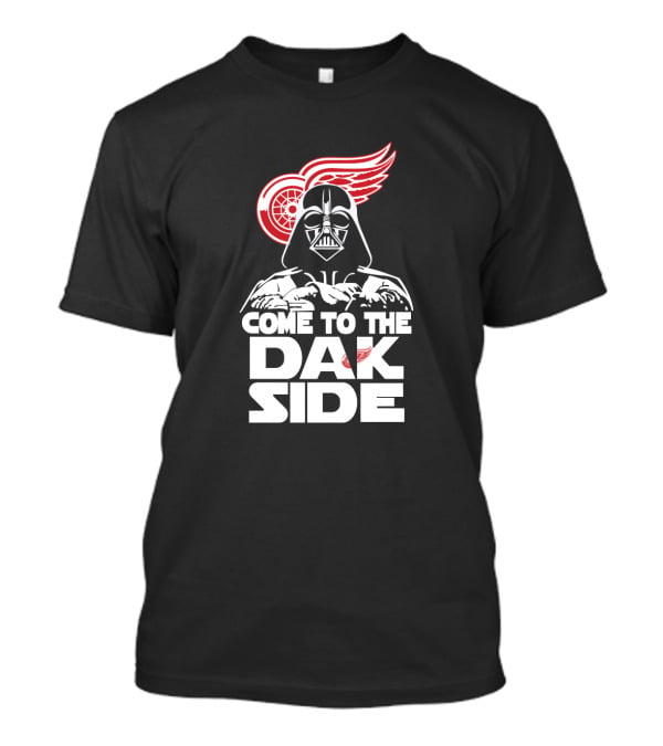 Darth Vader Come To The Dark Side Detroit Red Wings Fans T-Shirt