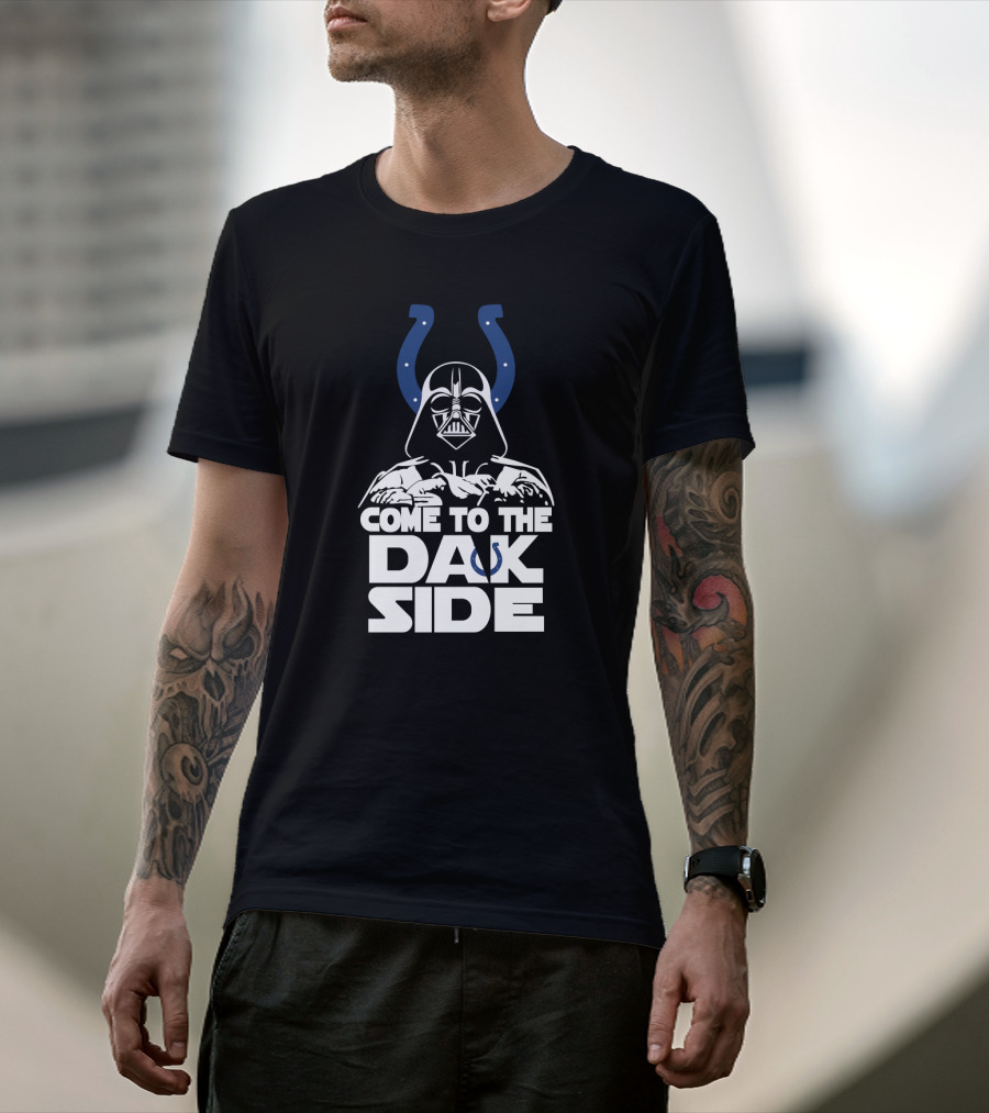 Come To The Dark Side Darth Vader Indianapolis Colts Fans T-Shirt