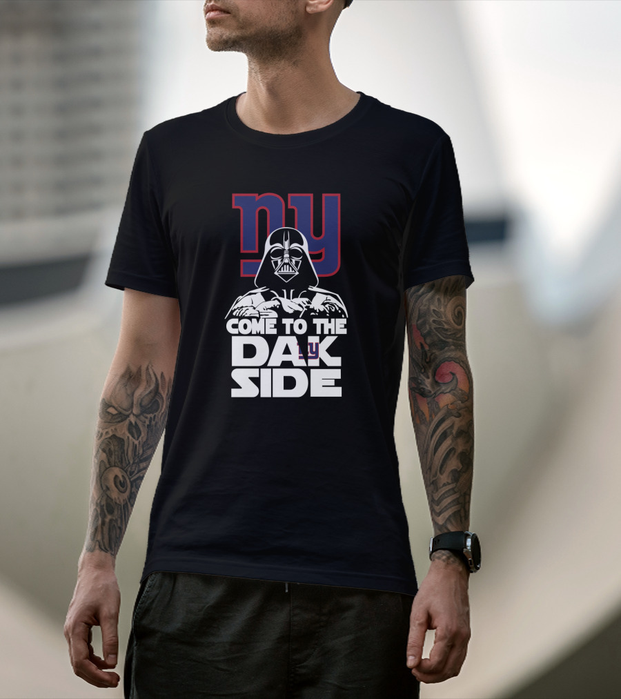 Darth Vader Come To The Dark Side Ny Giants Fans T-Shirt