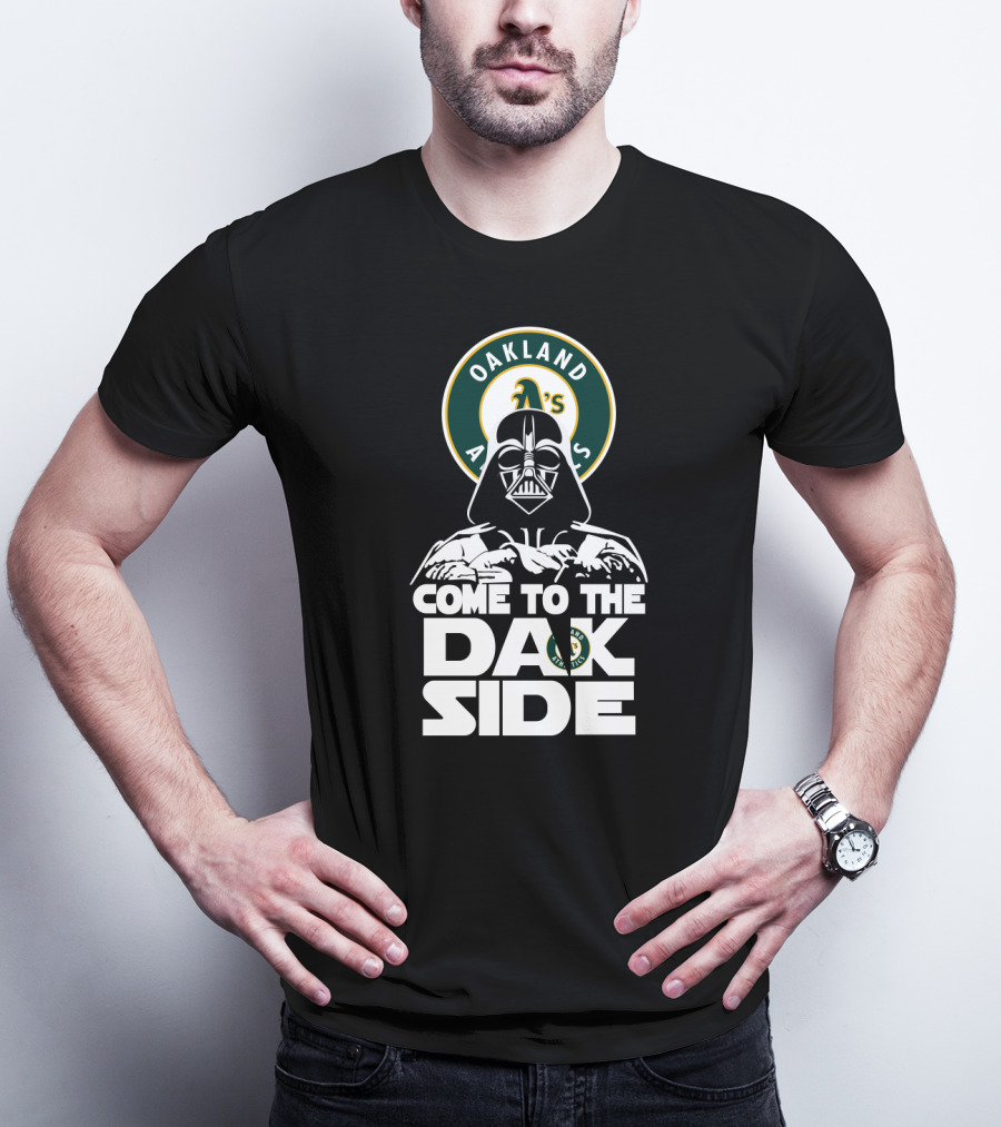 Darth Vader Come To The Dark Side Oakland Athletics Fans A's T-Shirt