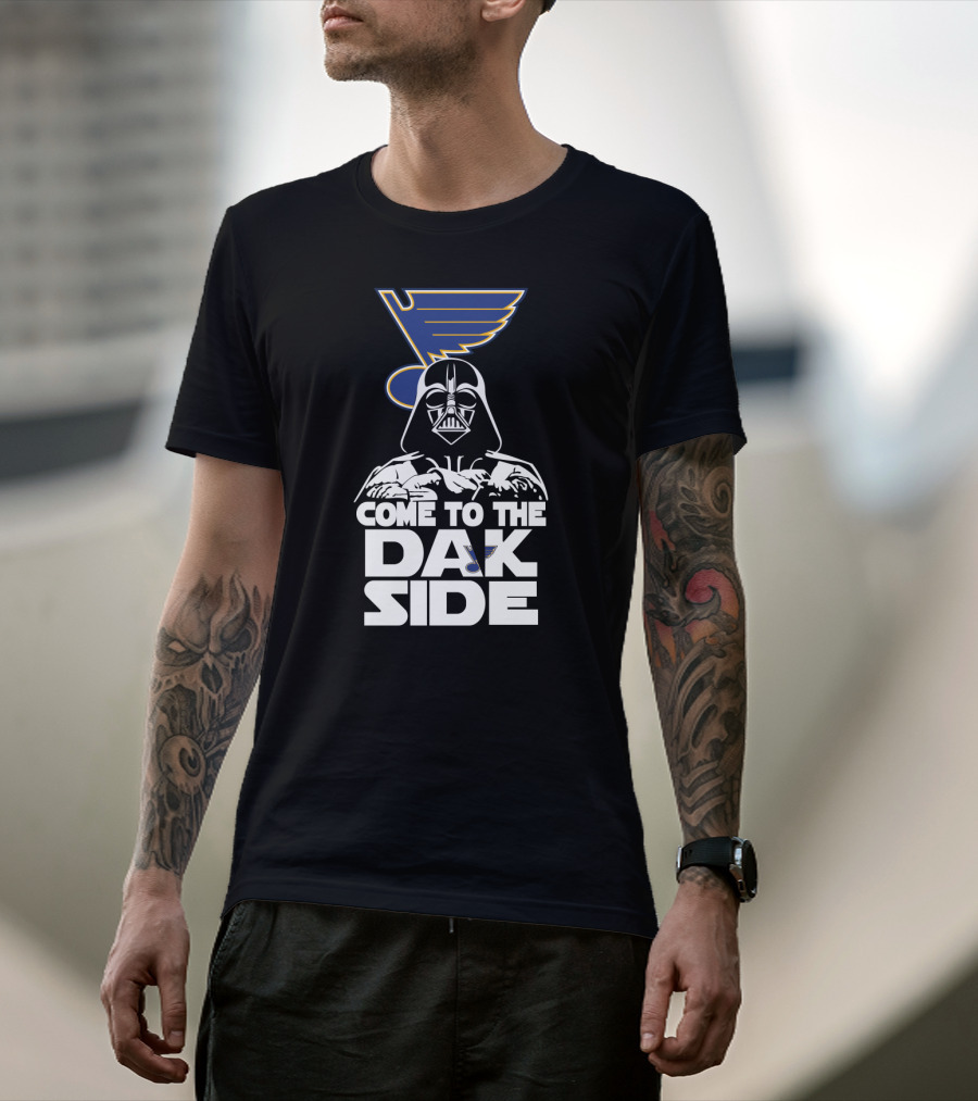 Come To The Dark Side Darth Vader St. Louis Blues Crossover Fans T-Shirt
