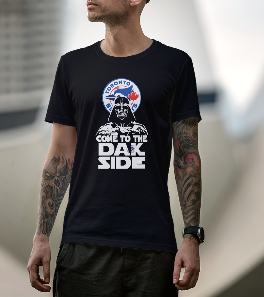 Toronto Blue Jays Darth Vader Come To The Dark Side Star Wars Crossover T-Shirt