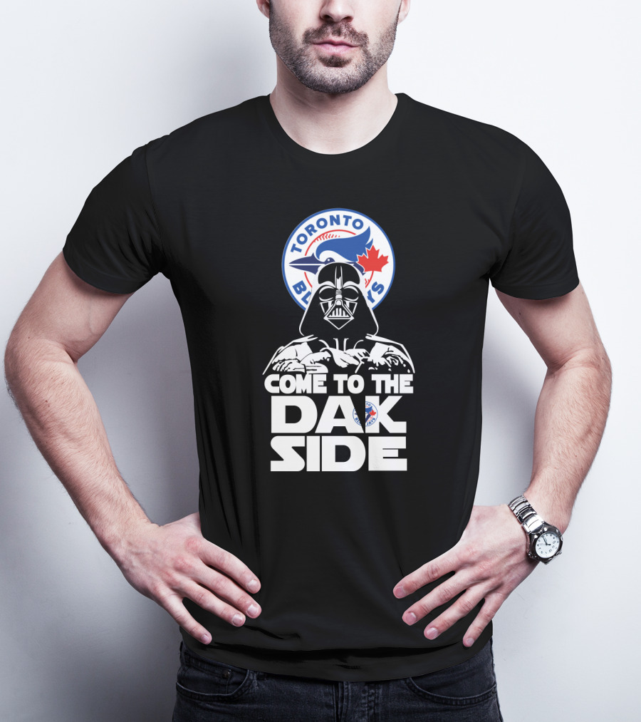Toronto Blue Jays Darth Vader Come To The Dark Side Star Wars Crossover T-Shirt