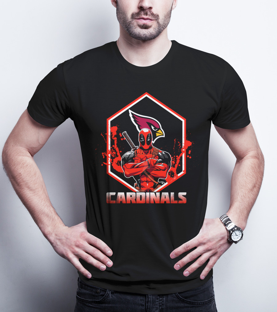 Deadpool Cardinals Fans Iconic Crossover T-Shirt