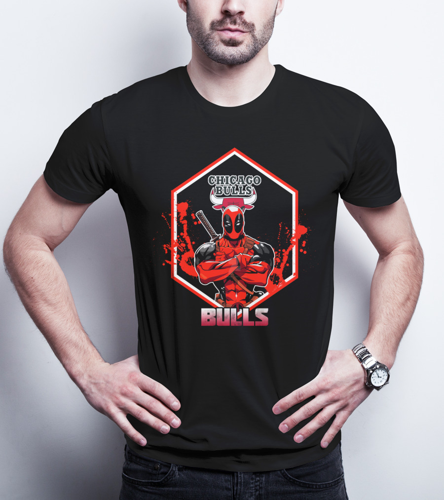 Deadpool Chicago Bulls Fans Bulls T-Shirt