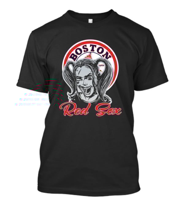 Boston Red Sox And Harley Quinn Fans T-Shirt