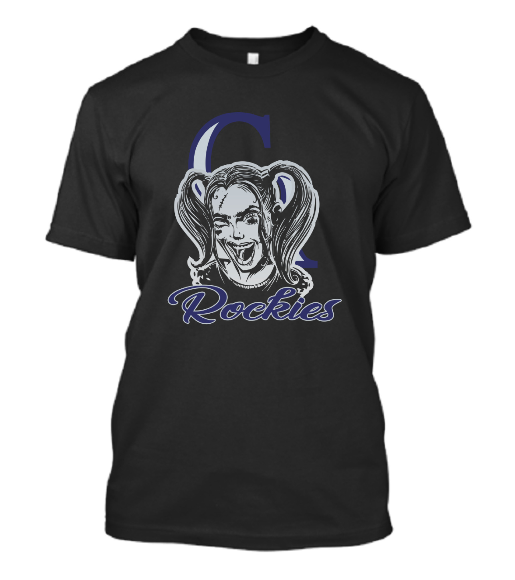 Harley Quinn Colorado Rockies Fans C Rockies T-Shirt