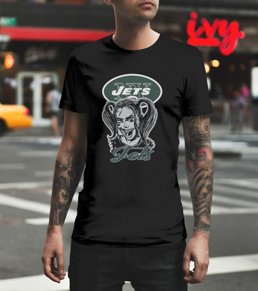 Harley Quinn New York Jets Nfl Fans T-Shirt
