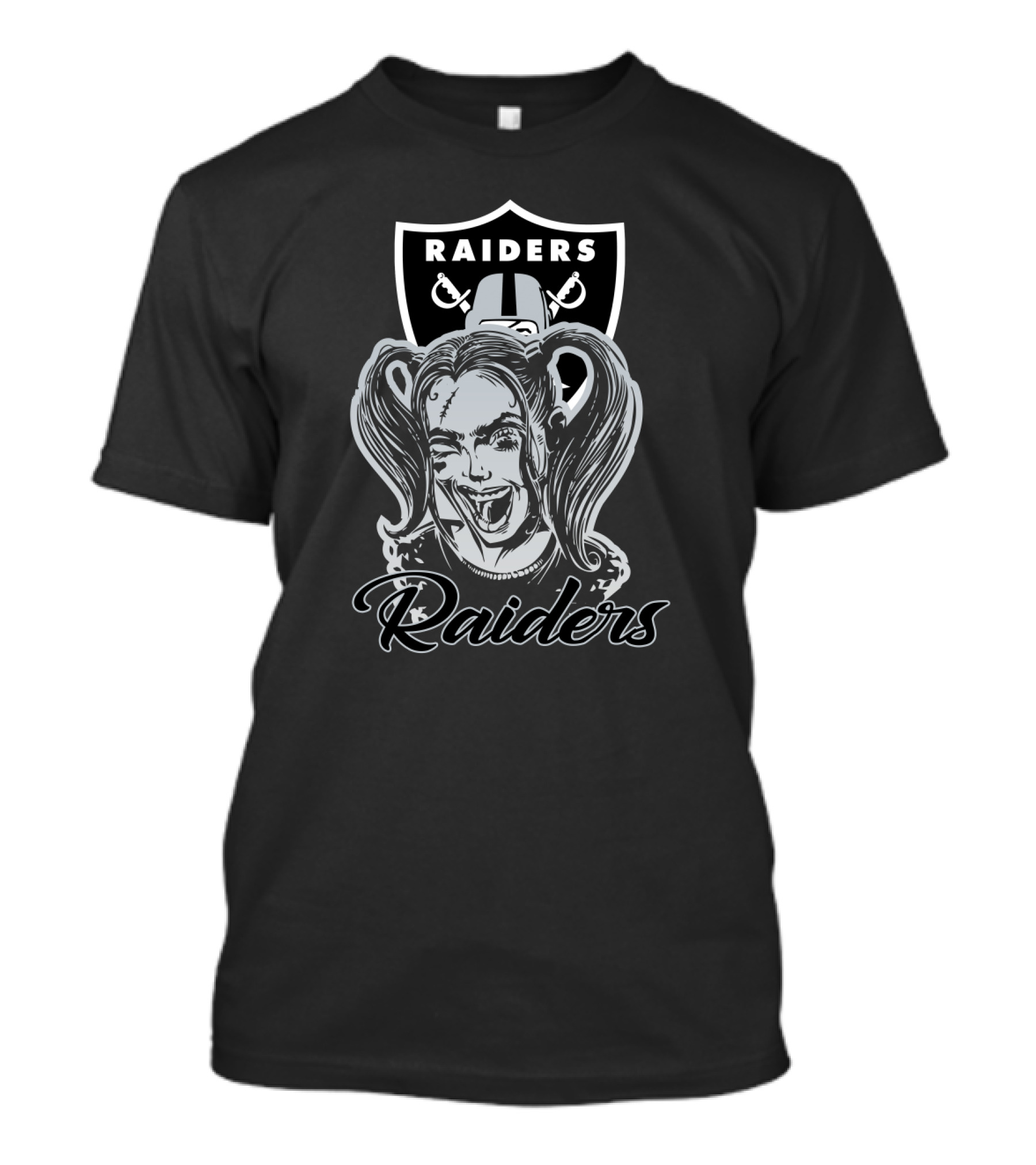 Harley Quinn Raiders Fan Shield Raiders T-Shirt