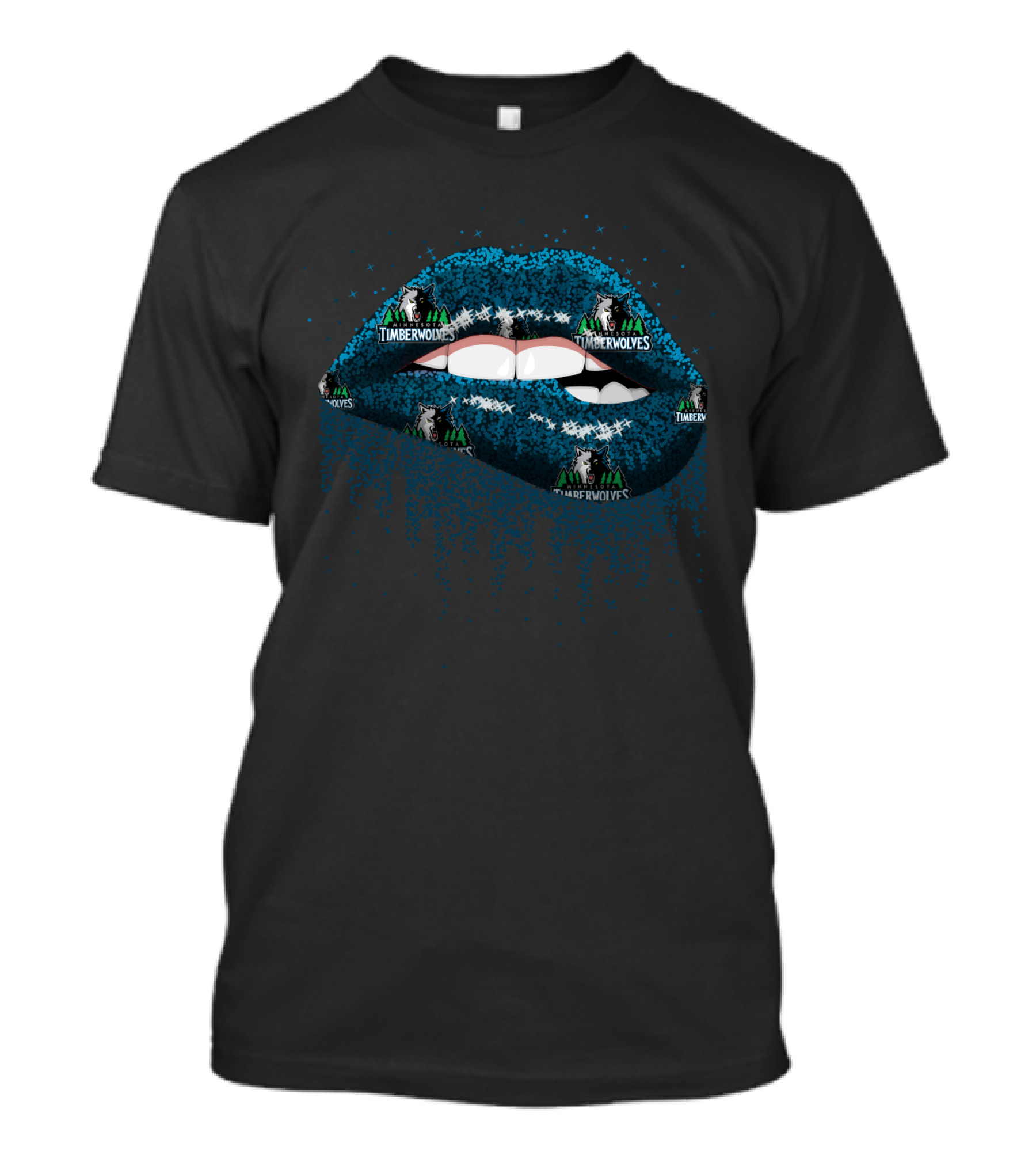 Minnesota Timberwolves Lips Fan Style T-Shirt