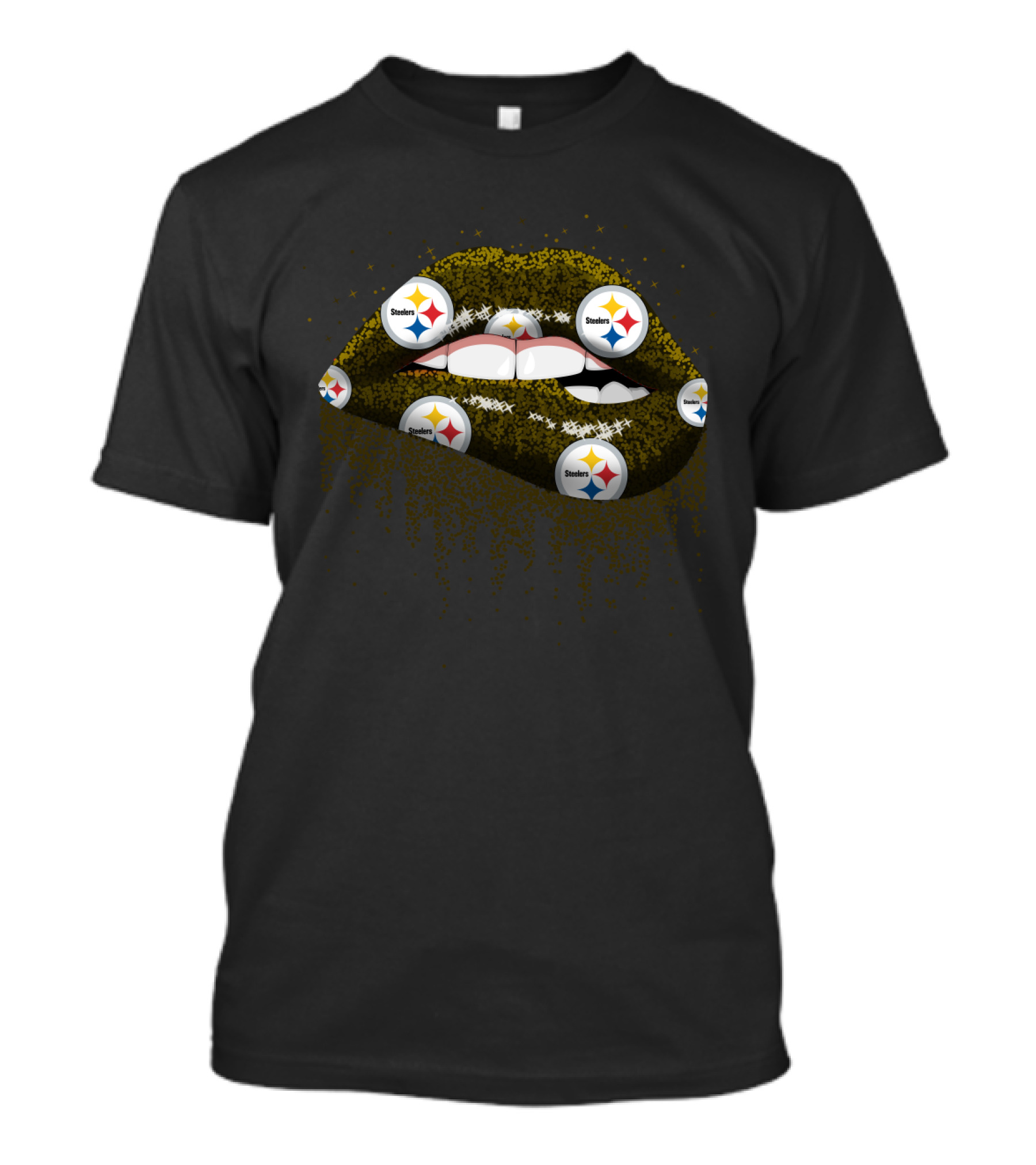Pittsburgh Steelers Lips Fan T-Shirt