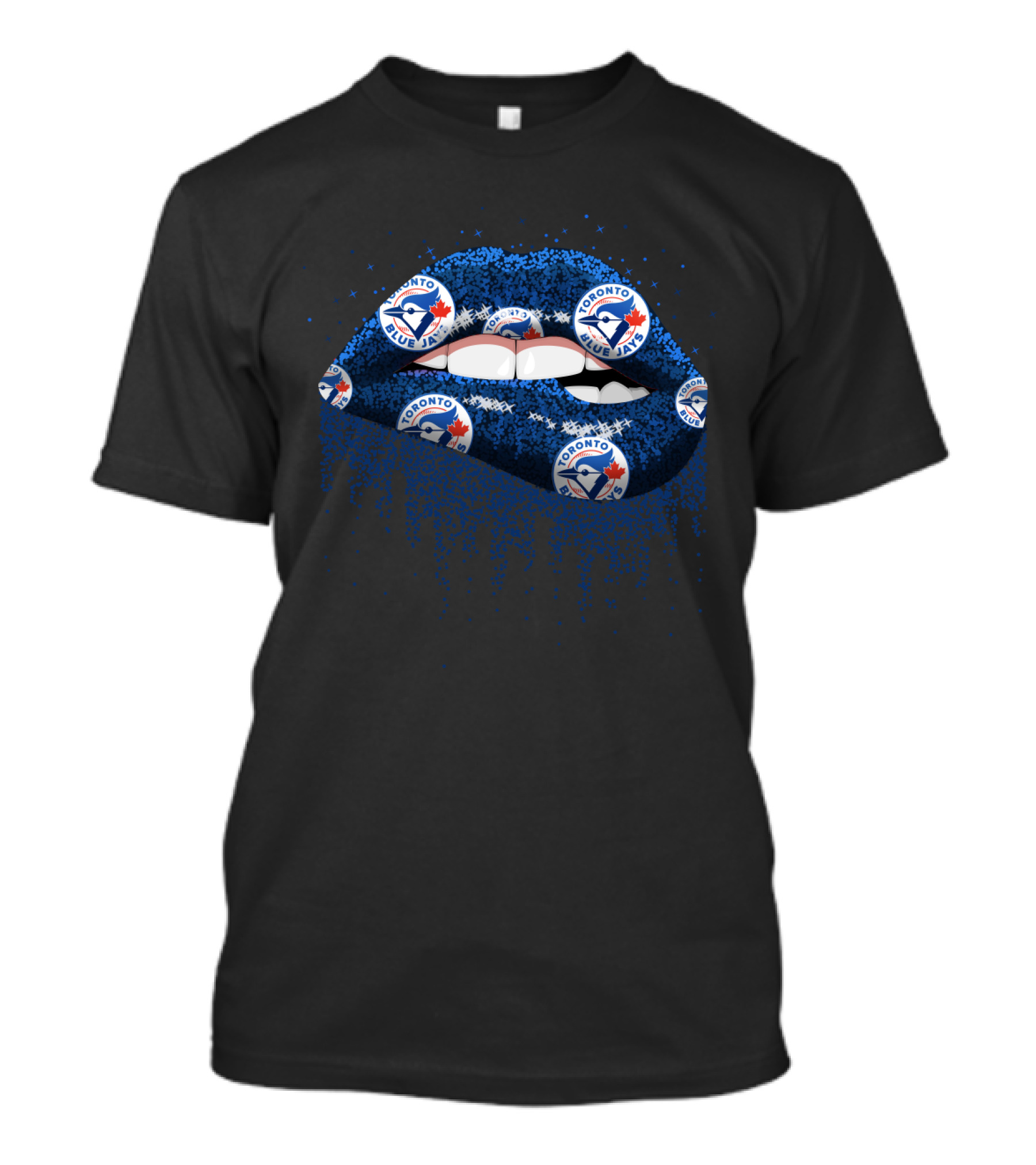 Toronto Blue Jays Glitter Lips Fans Must-Have T-Shirt