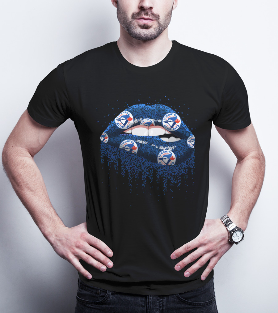Toronto Blue Jays Glitter Lips Fans Must-Have T-Shirt