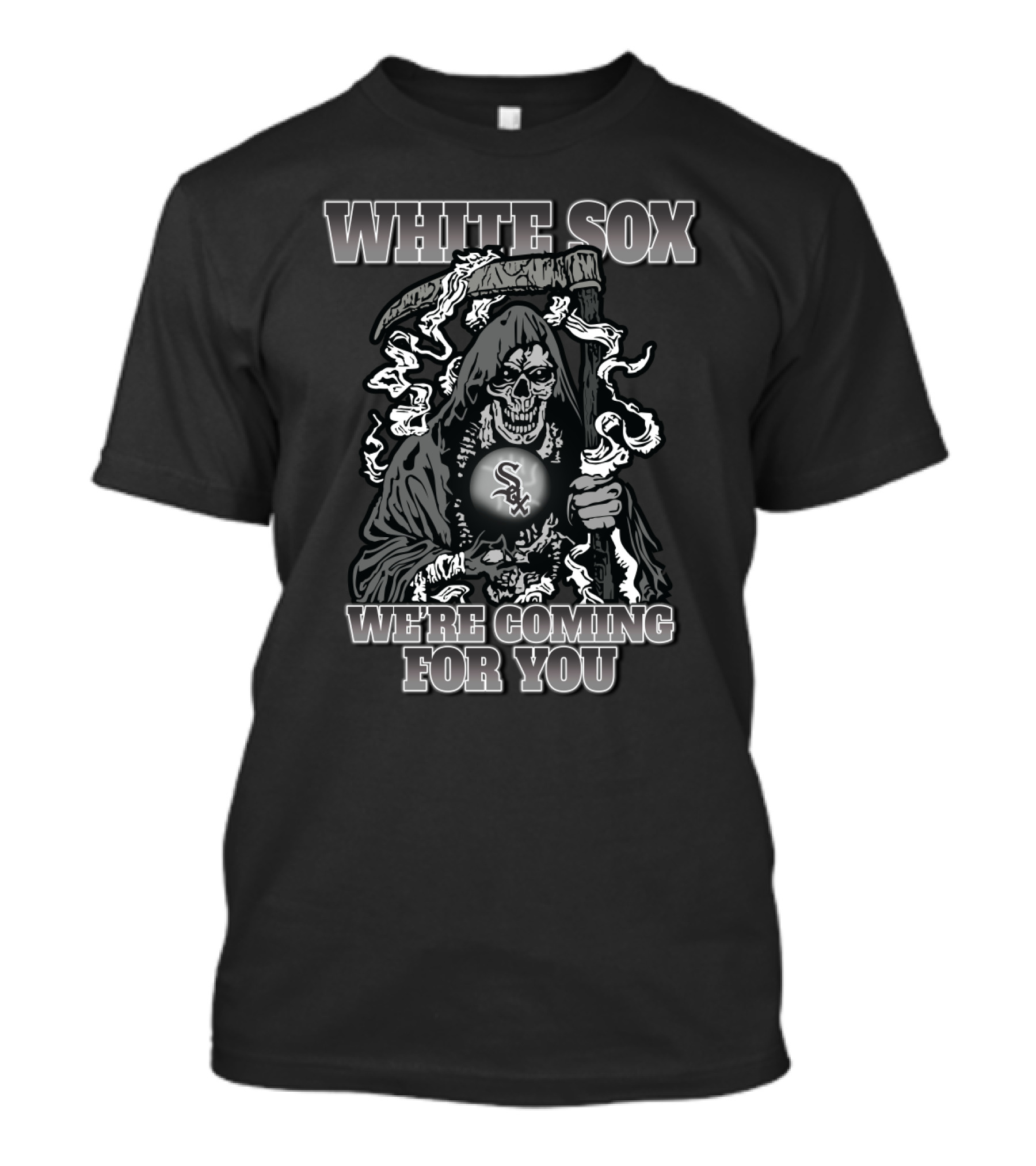 White Sox Grim Reaper We're Coming For You T-Shirt