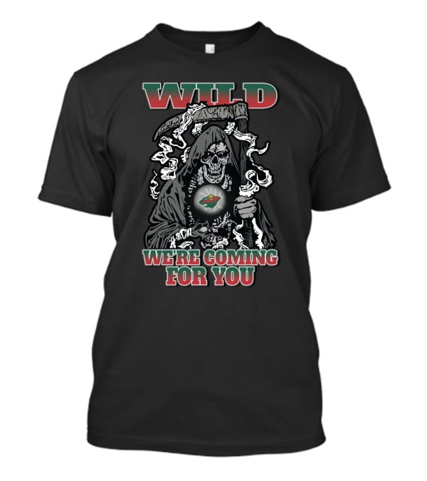 Minnesota Wild Grim Reaper We're Coming For You T-Shirt