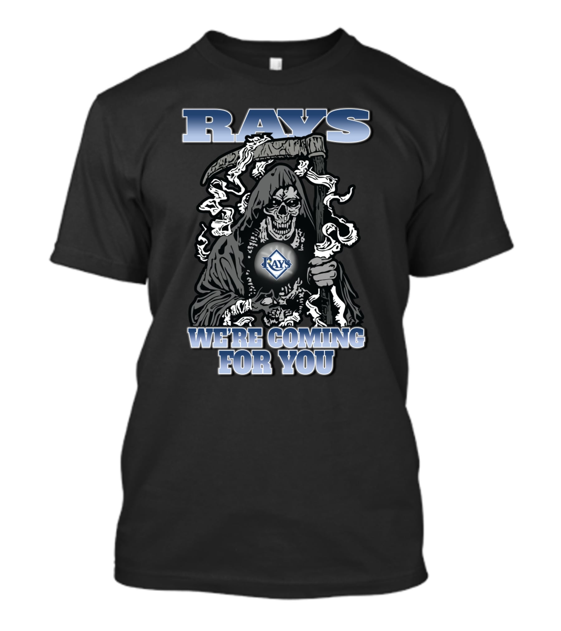 Rays Grim Reaper We're Coming For You T-Shirt