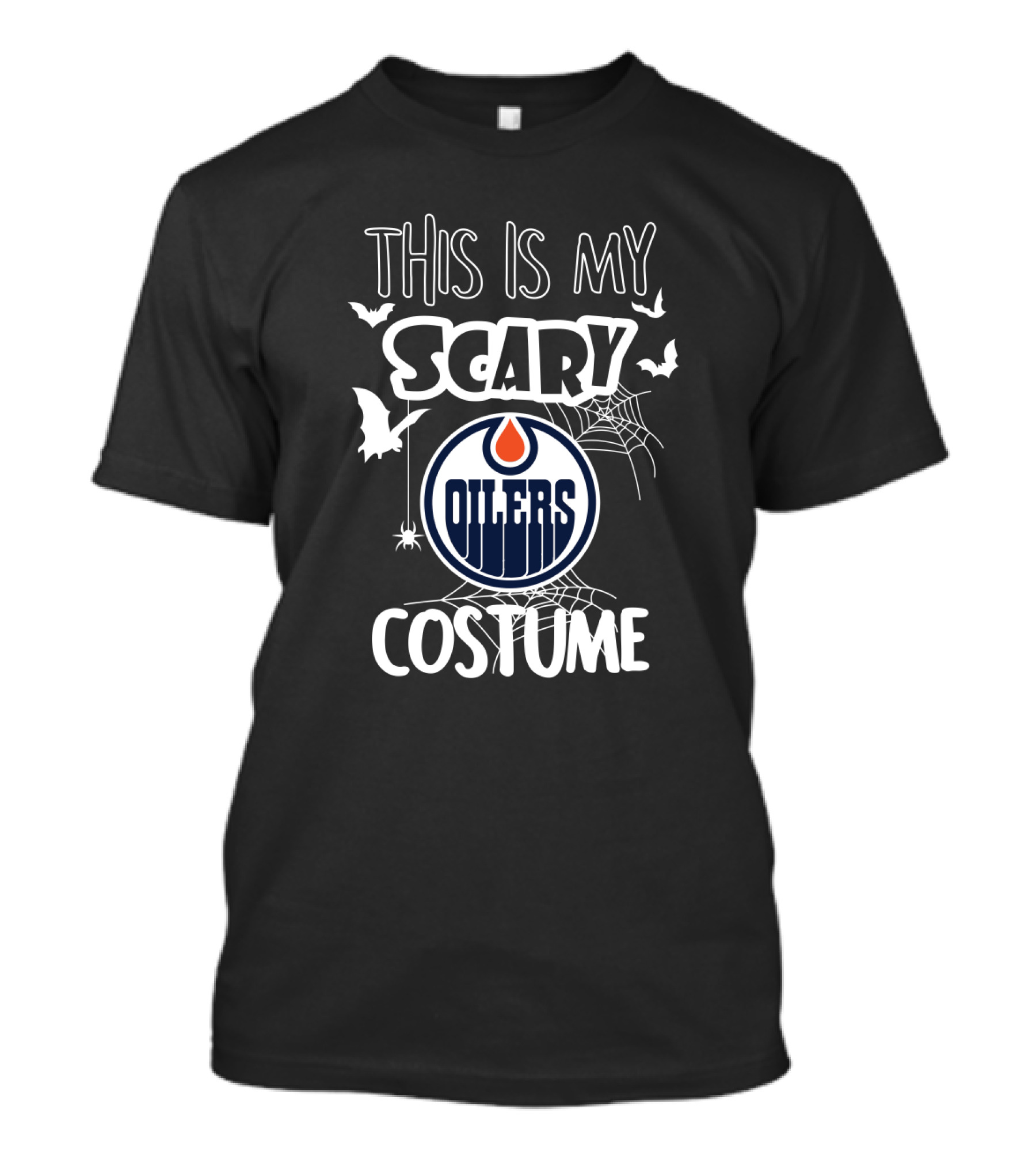 Halloween Inspired Edmonton Oilers Scary Costume T-Shirt