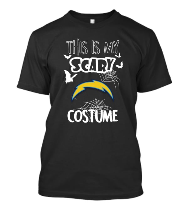 Los Angeles Chargers Scary Costume Halloween T-Shirt