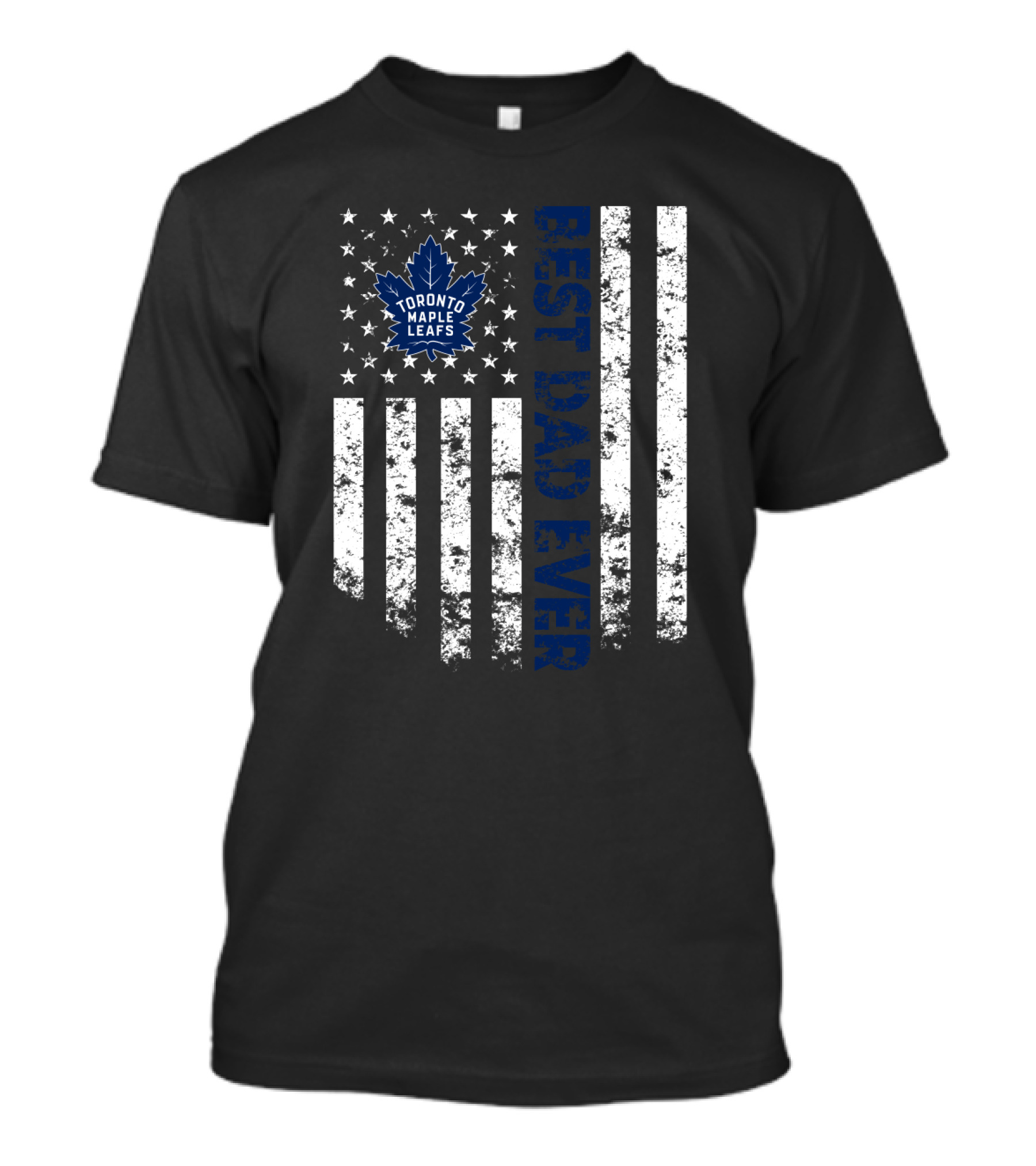 Toronto Maple Leafs Best Dad Ever Stars And Stripes T-Shirt