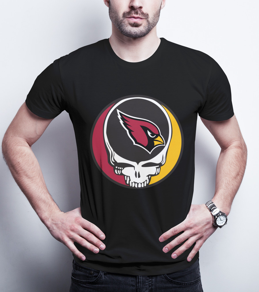 Grateful Dead Arizona Cardinals Skull T-Shirt