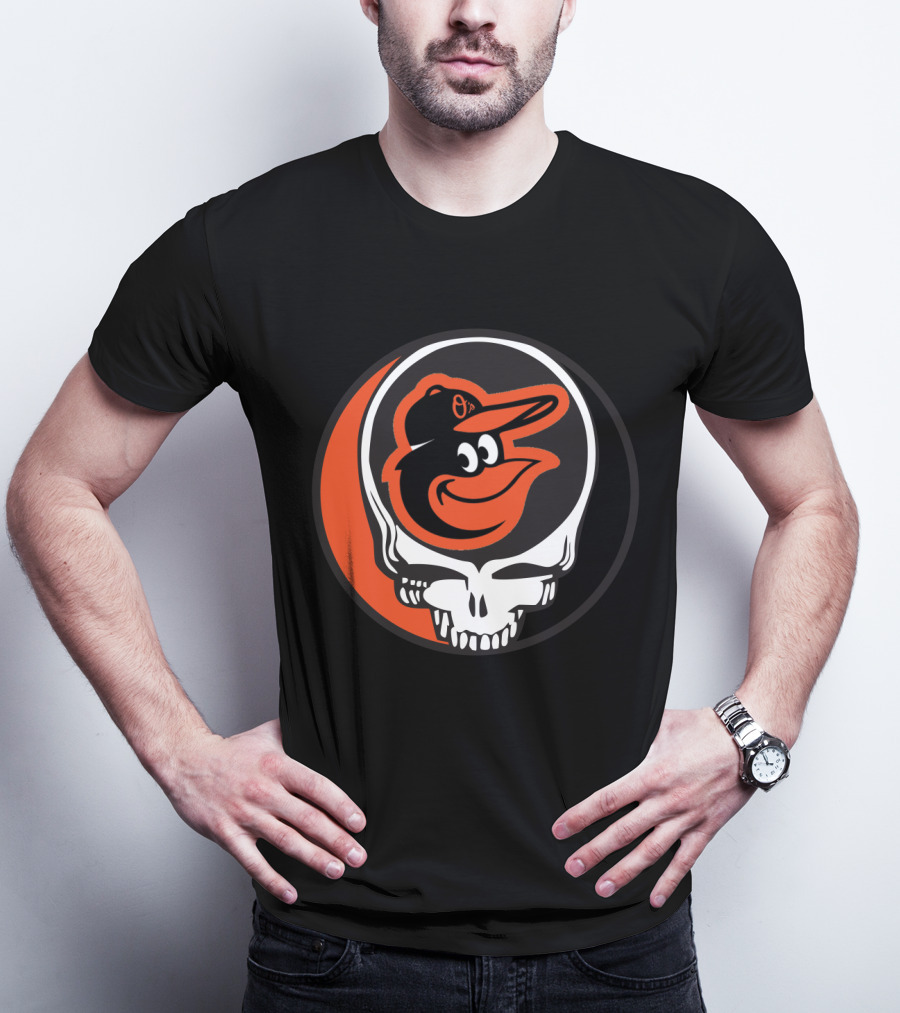 Grateful Dead Steal Your Face Baltimore Orioles Mashup T-Shirt