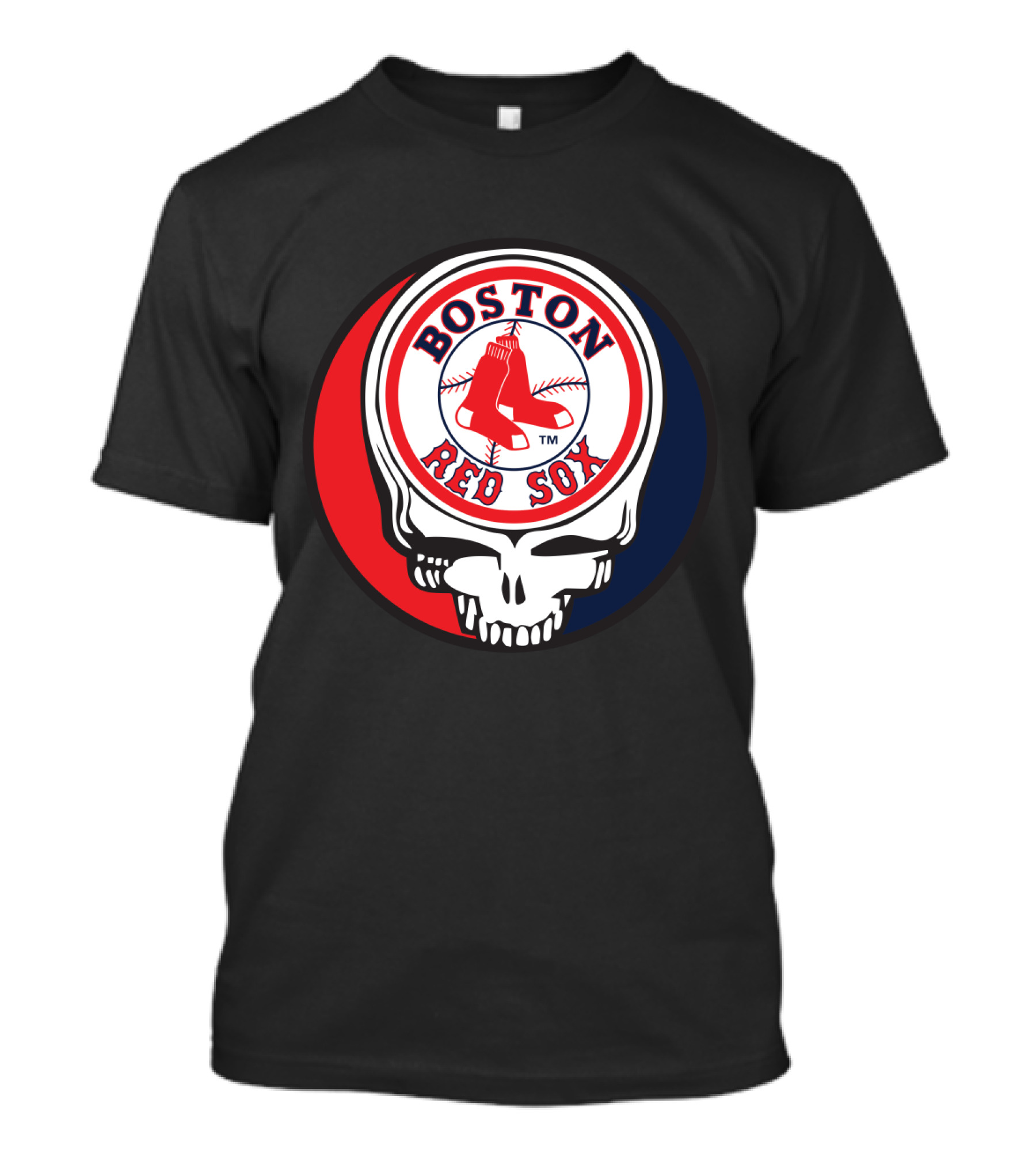 Boston Red Sox Skull Logo Grateful Dead Fans Baseball Teams T-Shirt